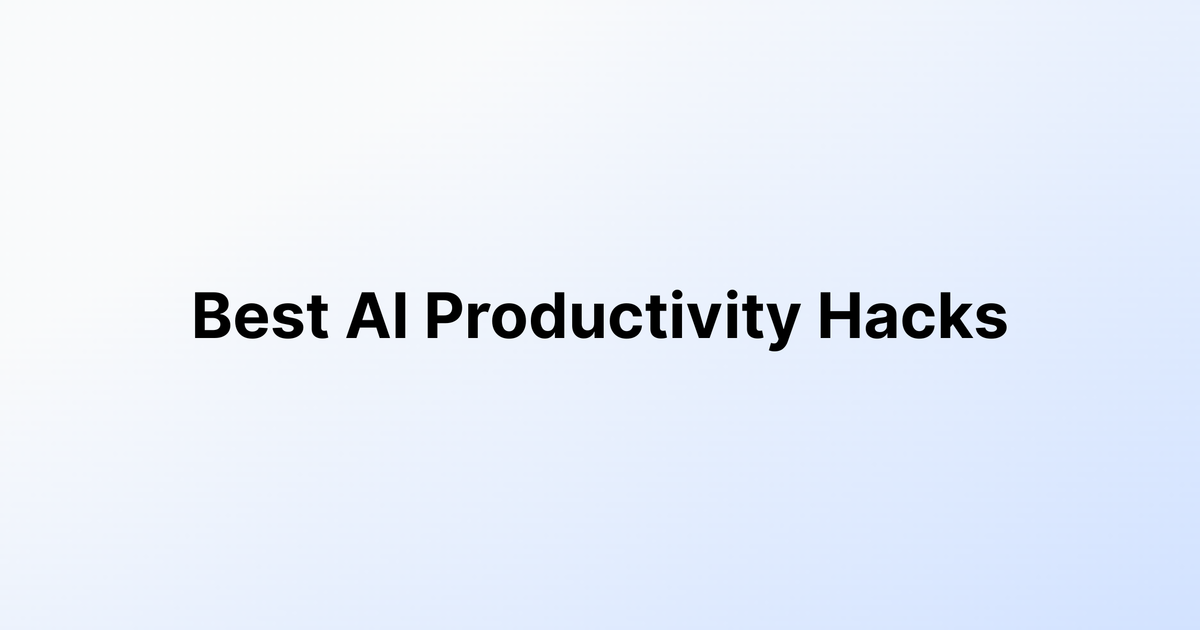 Best AI Productivity Hacks for Busy Founders in 2025 | Dume.ai
